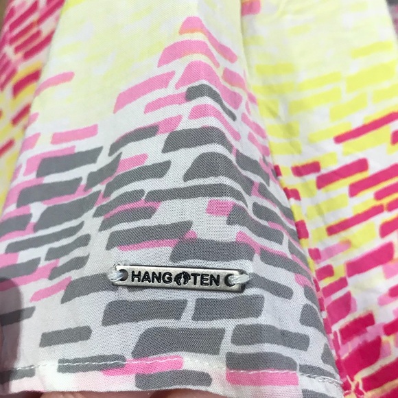 Hang Ten | Tops | Hang Ten Pink And Yellow Tank Top | Poshmark